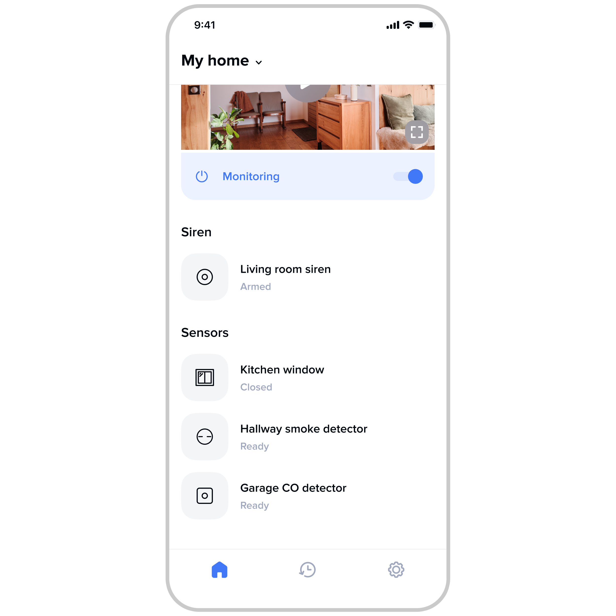 The Home + Security app has a new look: explore new features step by step